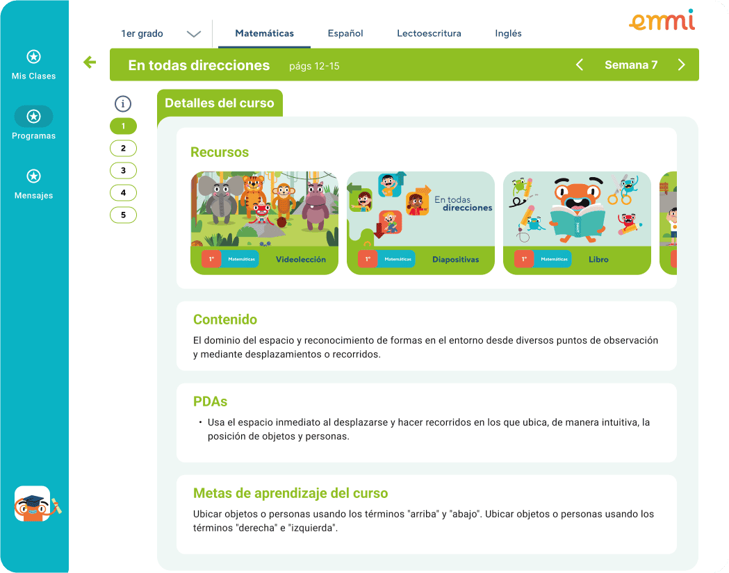 Plataforma educativa para preescolar